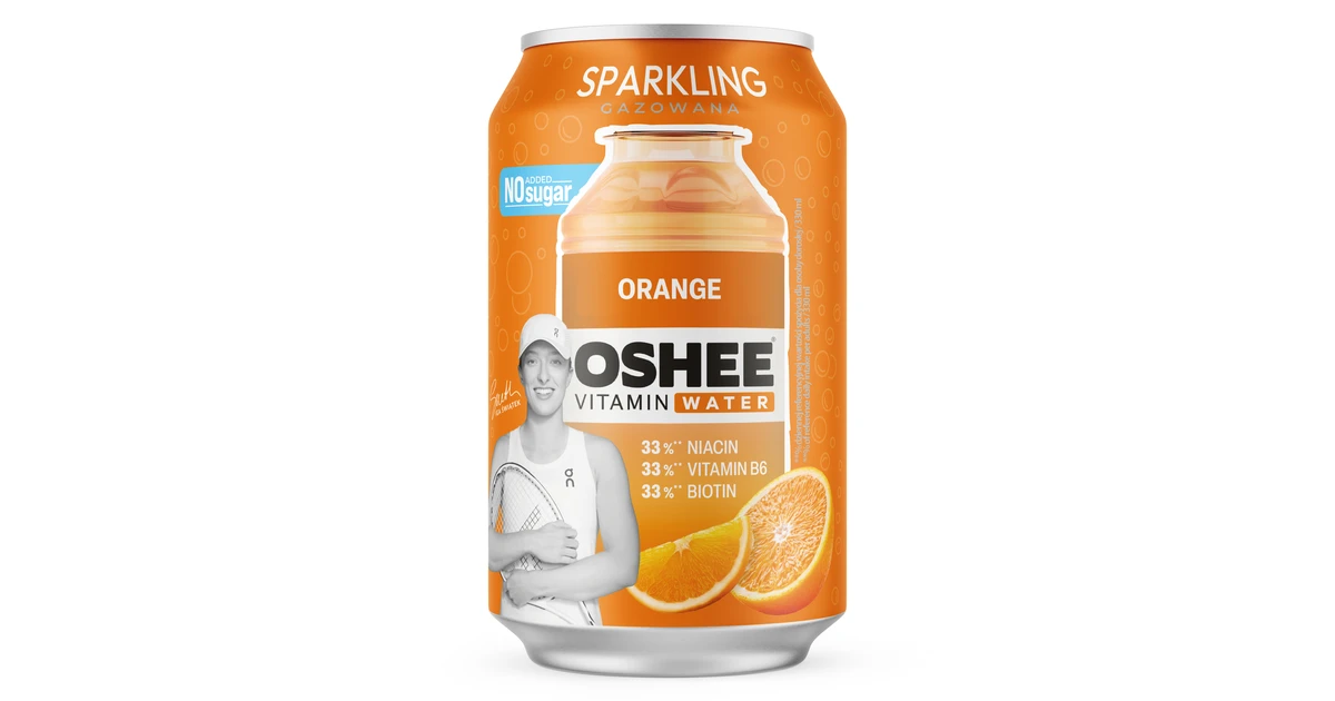 OSHEE Vitamin Water Sparkling pomarańcza 330 ml - OSHEEshop.eu