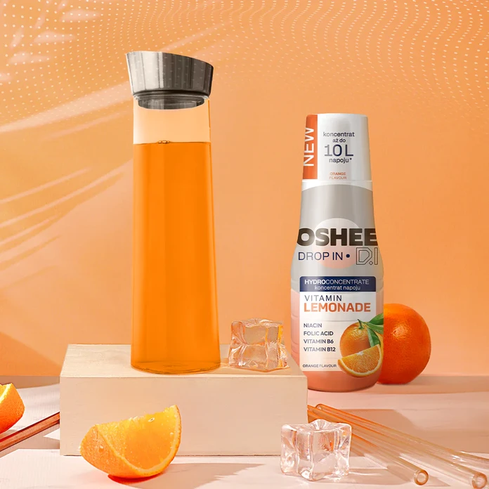 OSHEE Drop In Lemonade pomarańcza 500 ml - OSHEEshop.eu
