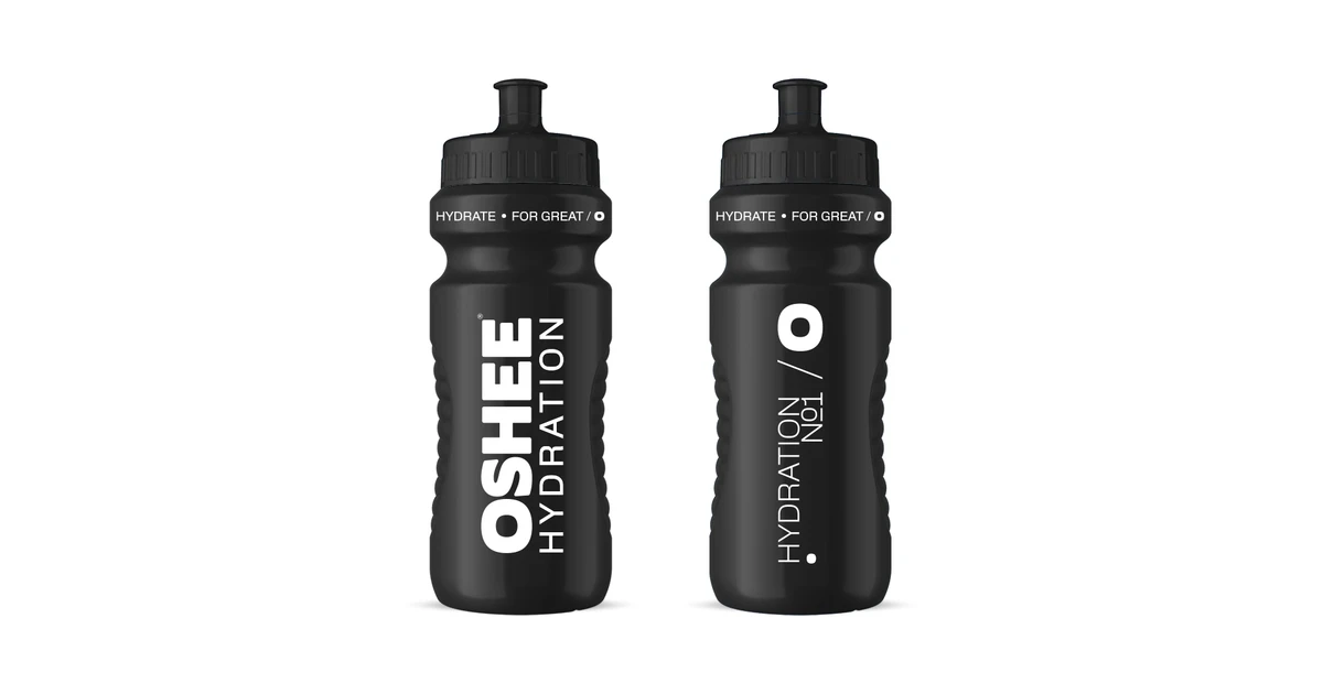 OSHEE Bidon sportowy Hydration czarny 600 ml