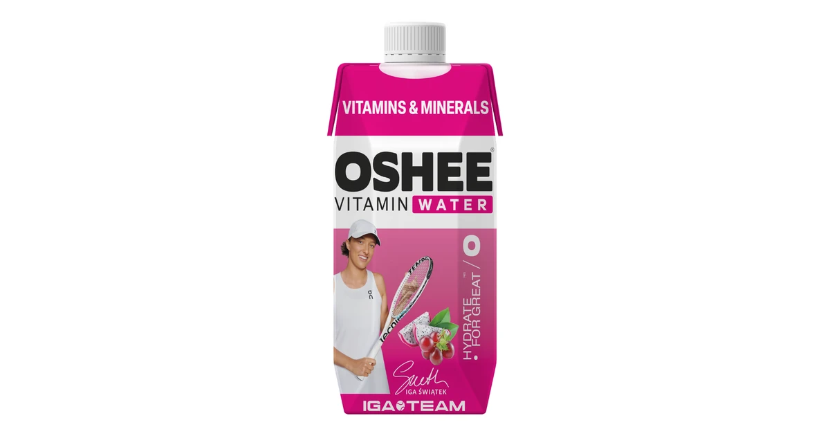 OSHEE Vitamin Water witaminy i minerały winogrona - dragonfruit 750 ml ...