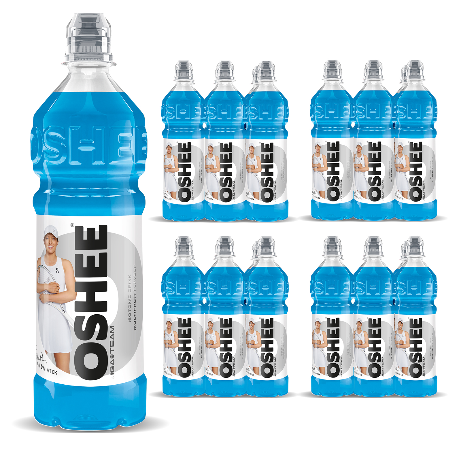 24x OSHEE Isotonic Drink Multifruit wieloowocowy 750 ml - sklep OSHEE